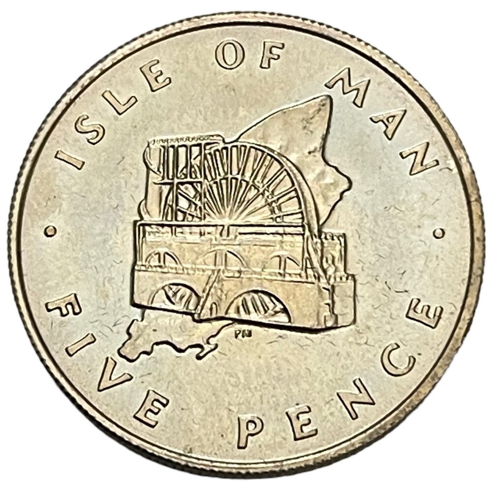 Остров Мэн 5 пенсов 1976 г. (Ag)
