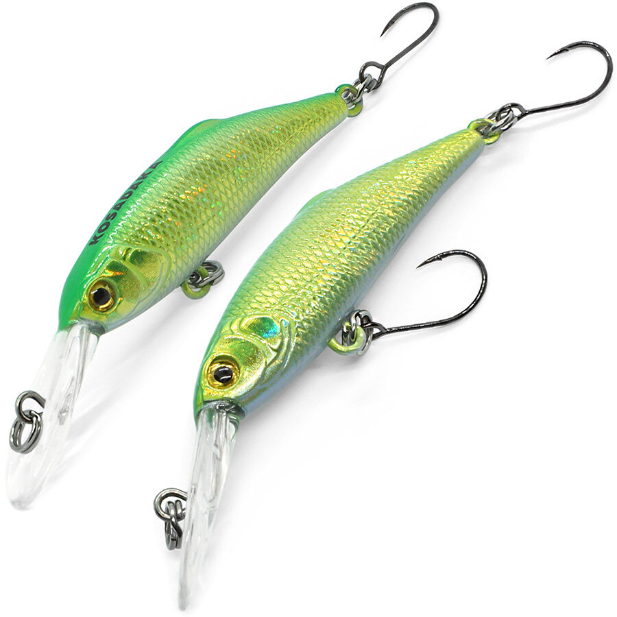 Воблер Kosadaka Sharky min XD 43S плав, 43мм, 2.15г, 0.4-1.2м цвет LG