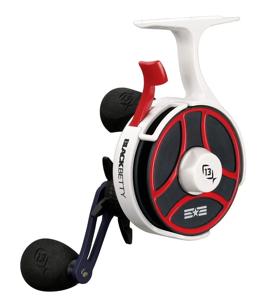 13 Fishing Зимняя катушка 13 Fishing Black Betty FreeFall Ghost BBFFGWUSA-2.5-RH