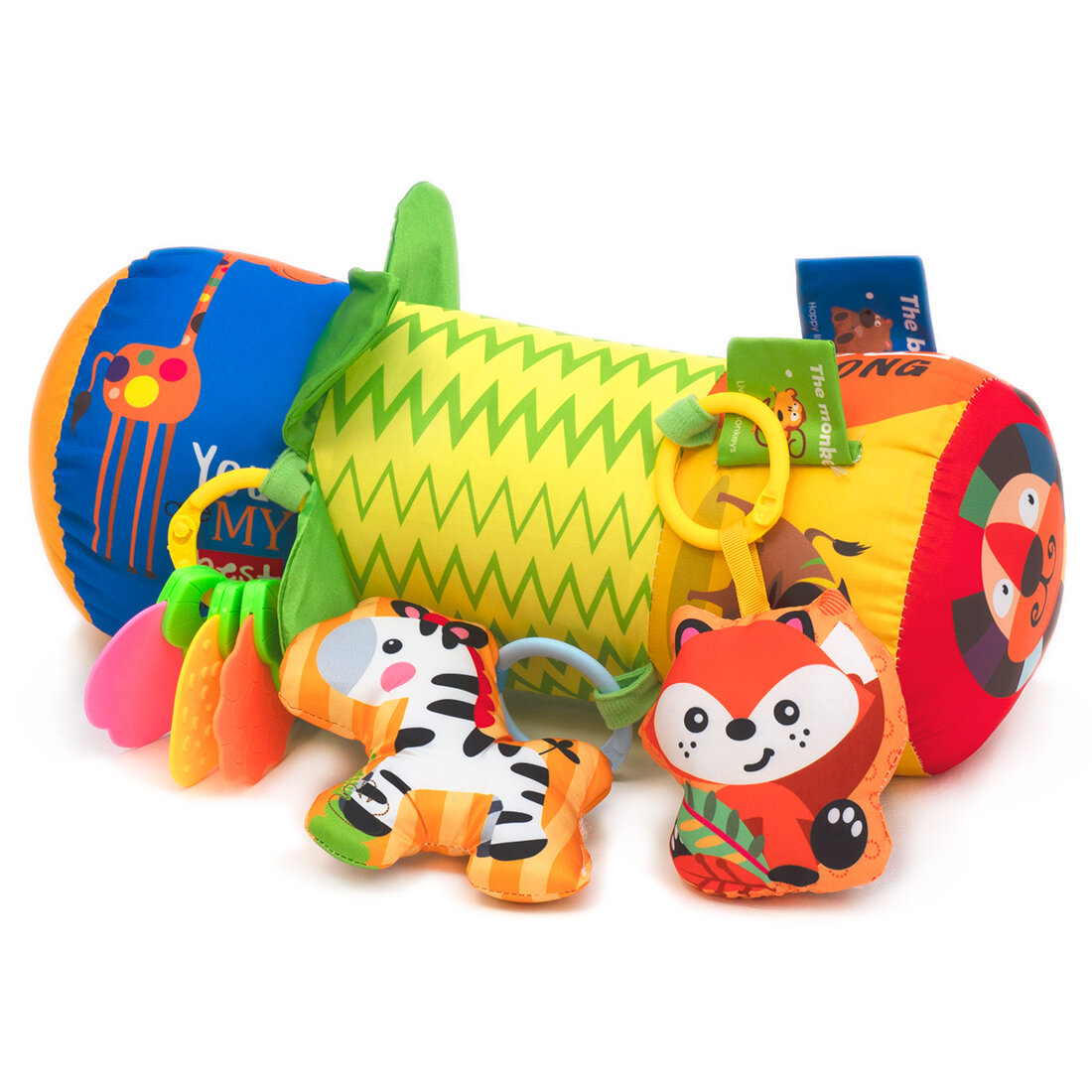 Подушка-валик Funkids с игрушками для новорожденных "Reef Prop Pillow", CC9970-1