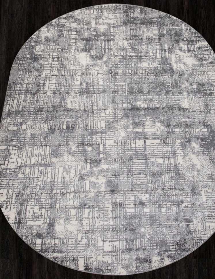 Ковер F050 - GRAY - Овал - коллекция TORNADO (2.5 х 3.5 м)