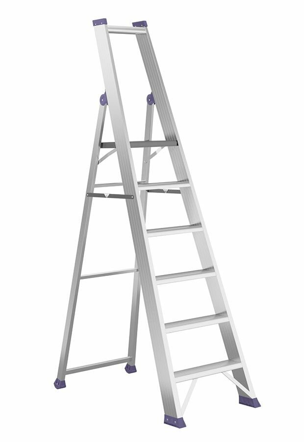 Профессиональная Стремянка Svelt Regina-6, Рабочая Высота 3.40 М, Нагрузка 150 Кг.