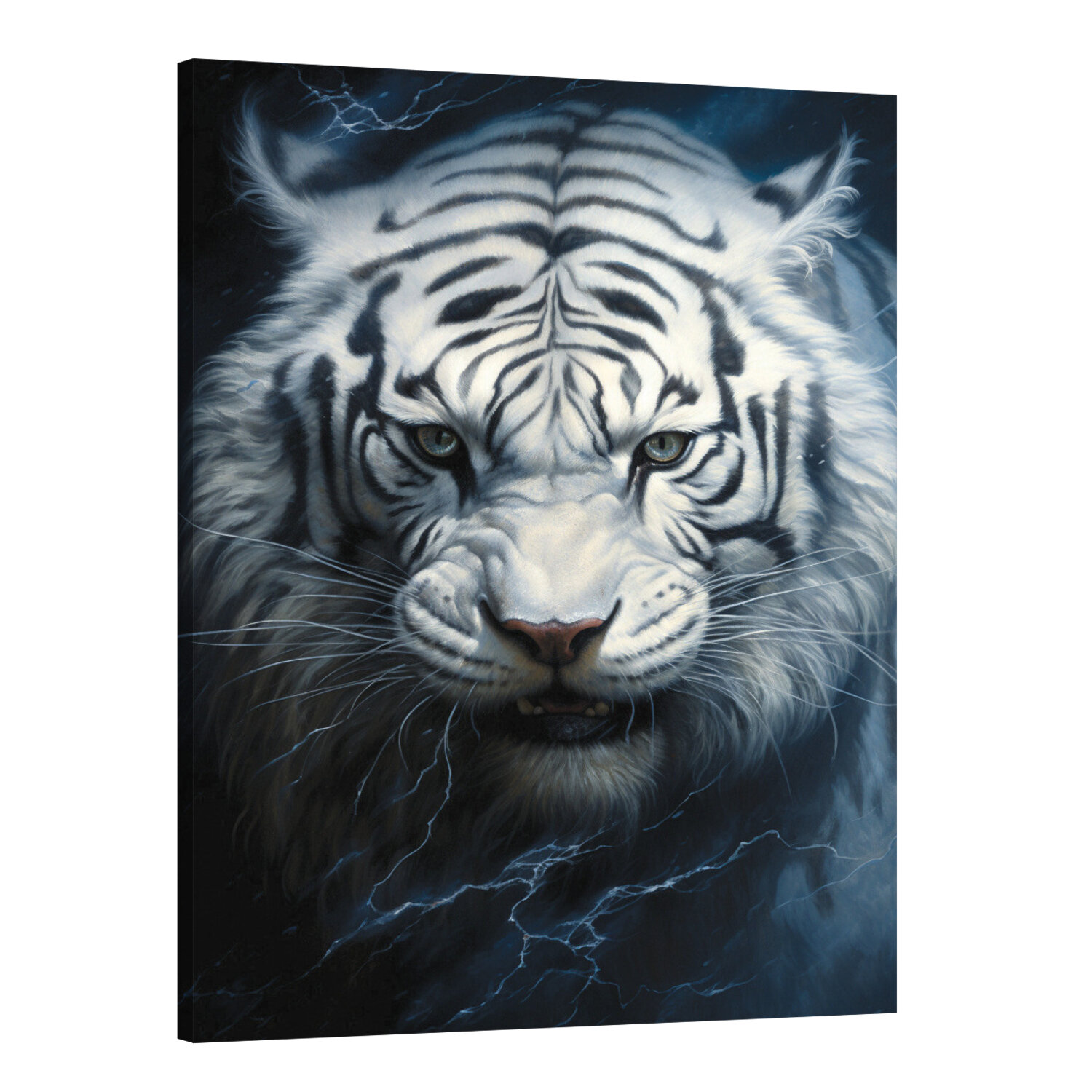 Интерьерная картина 50х70 "Белый тигр"
