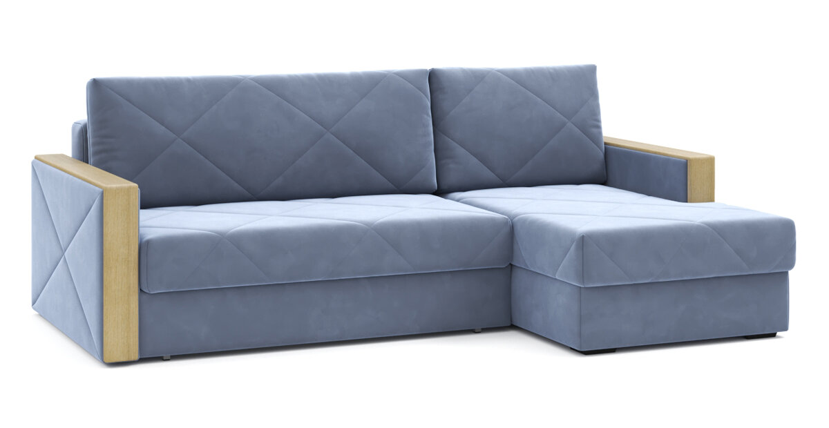 Угловой диван Цвет Диванов мюнхен NEXT 22 декор дуб каньон 236 угловой Темно-голубой
