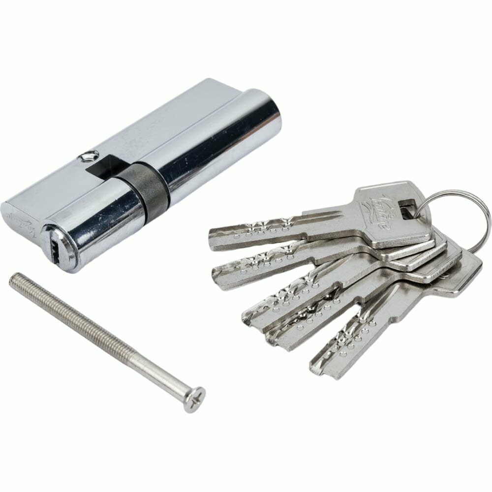 Цилиндровый механизм Вантаж 5 ключей, хром Z85