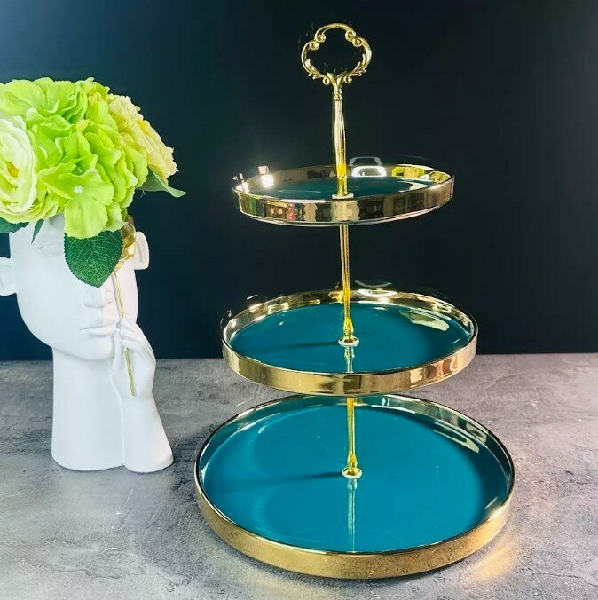 Трехъярусная этажерка MULTICOLOR Фарфор 122-039 118-122-039