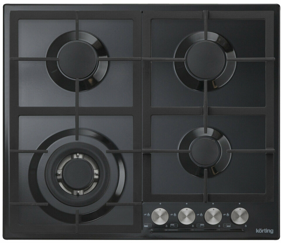 Встраиваемая газовая панель KORTING HG 665 CTN, официальная гарантия