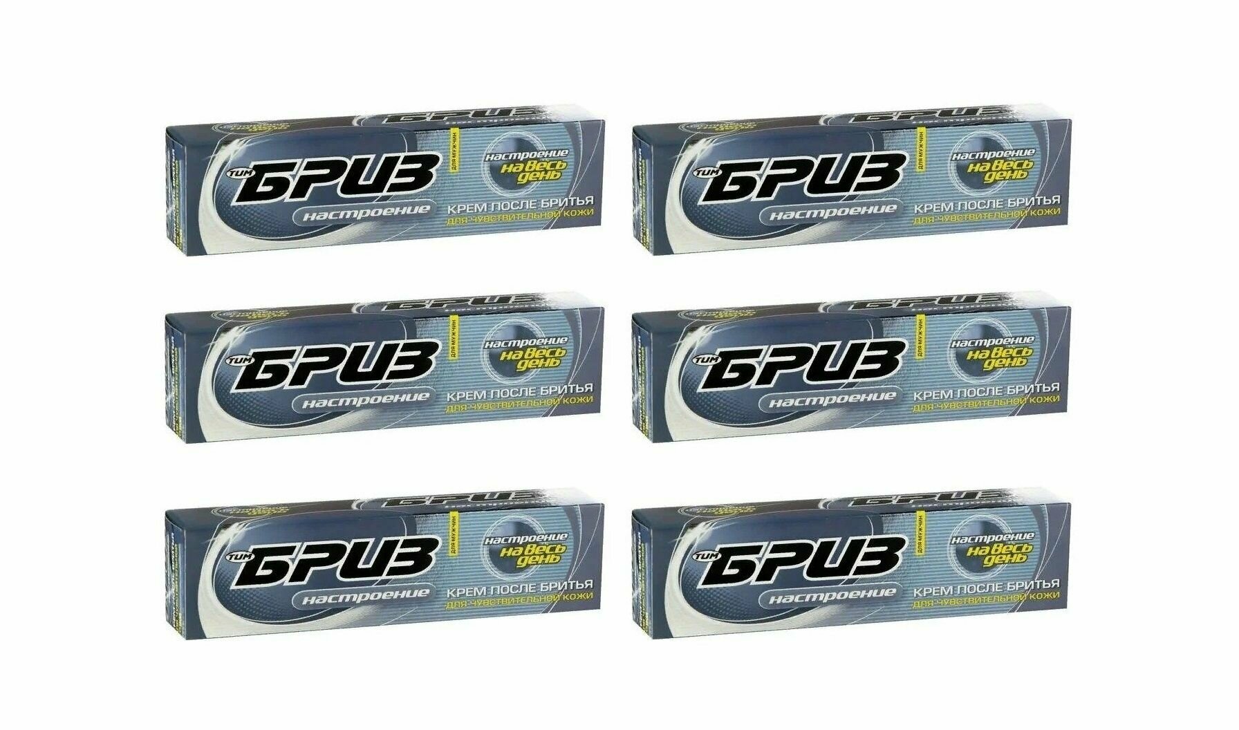 ТимБриз Крем после бритья "Настроение", с экстрактом ромашки, 75 мл, 6 штук