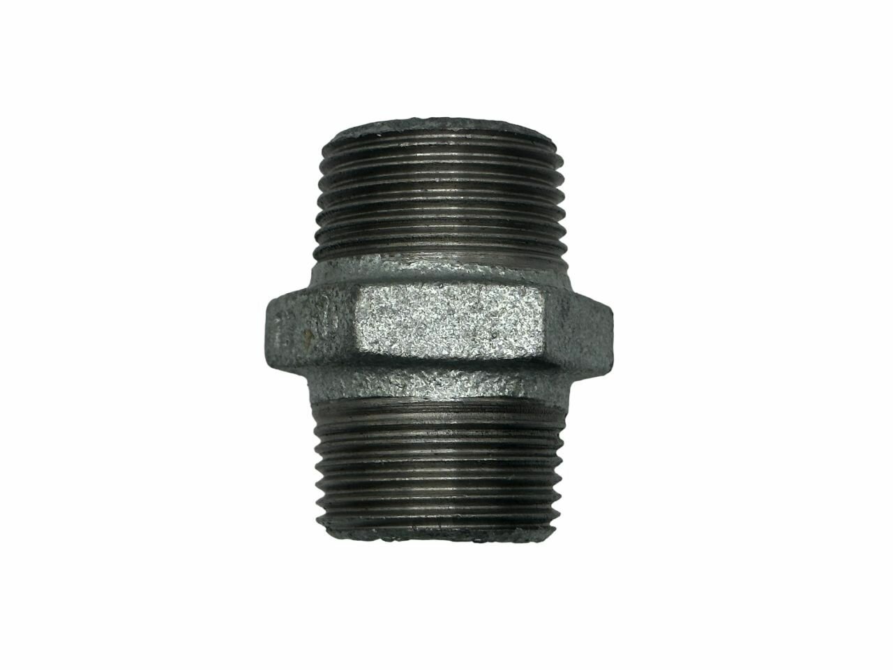 Ниппель оцинкованный, чугунный, ATUSA арт. 280, НР, 1/4"