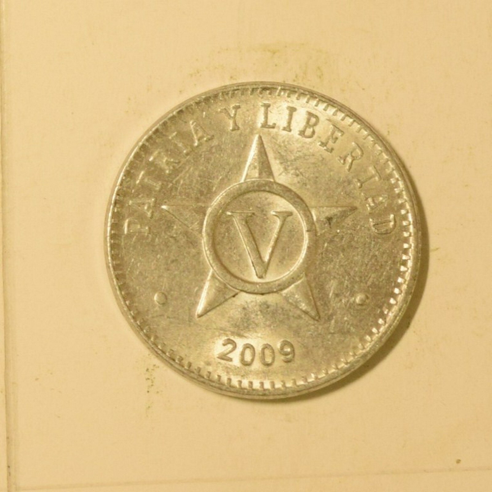 Монеты Куба 2009г. "CINCO CENTAVOS" Регулярный выпуск XF