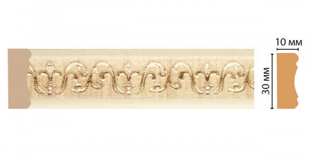 Молдинг Decomaster 165-1028ДМ В30хШ10хД2400 мм / Декомастер.