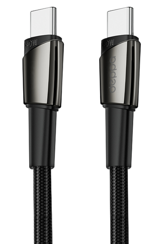 Кабель Deppa USB-C - USB-C 140W 1.5м Черный (72527)