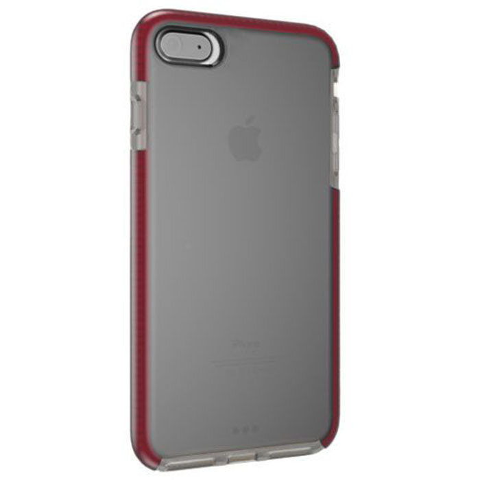 Противоударный, защитный чехол для iPhone 7, iPhone 8, iPhone SE (2020), G-Net Impact Clear Case, бордовый