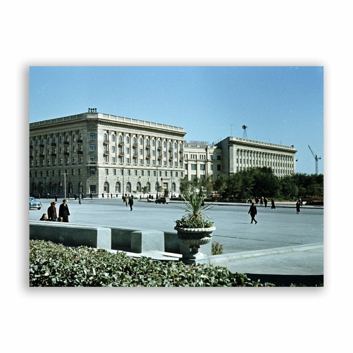 Советский постер, плакат на бумаге / Советские города / Размер 40 x 53 см