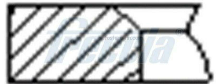FRECCIA FR10505800 Кольца ДВС поршневые (к-т на 1 поршень) Audi A1, A3, A4 1.8TFSI-2.0TFSI 04-, VW Golf, Passat, Arteon, Skoda, Seat