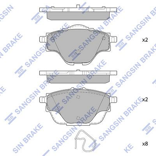 HI-Q SP4211 sp4211 колодки дисковые задние \ Citroen (Ситроен) c4 picasso, Peugeot (Пежо) 308 1.6 / 2.0i / hdi 13