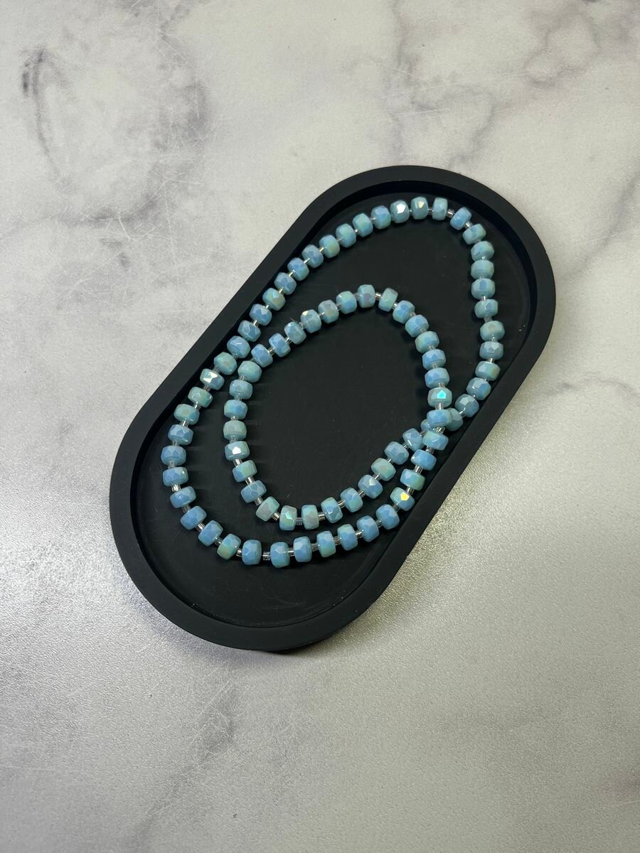 Хрустальные бусины из стекла 8мм - 1 нить