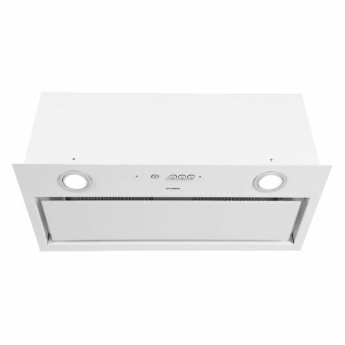 Встраиваемая вытяжка Hyundai HBB 6036 WG, управление кнопочное, белый