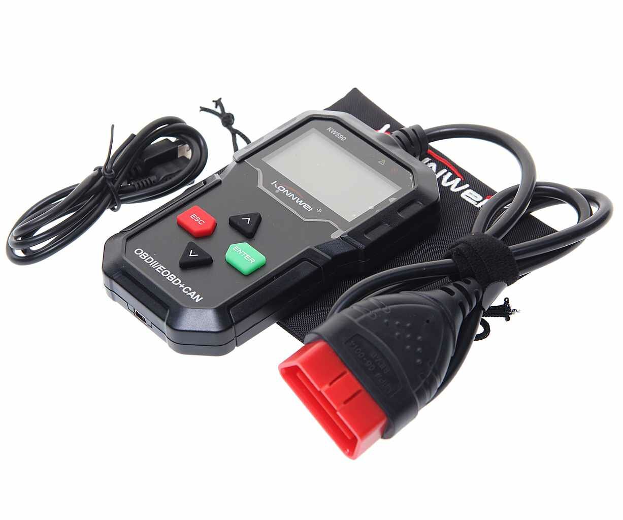 Сканер автомобильный диагностический (все протоколы), KW 590, KONNWEI