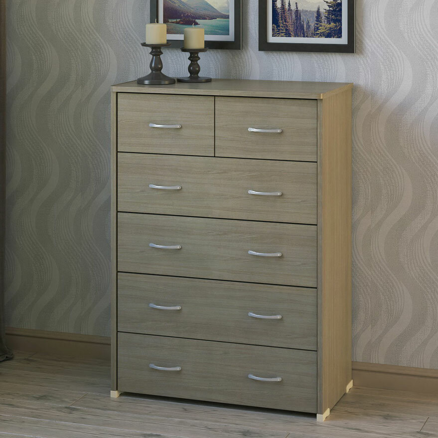 Комод МагМебель Квант-52 ясень шимо светлый