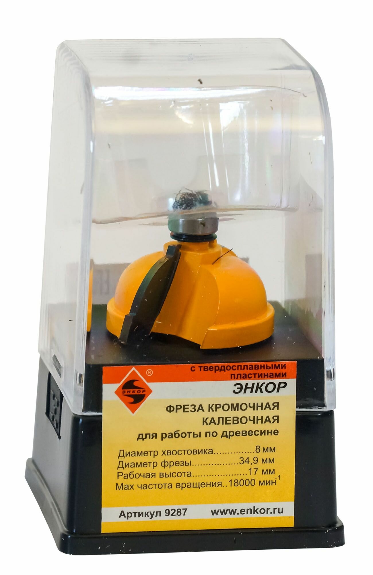 Фреза кромочная фигурная (обратный радиус со ступенькой)энкор R9,5мм ф34,9х17мм хв8ммАрт.9287