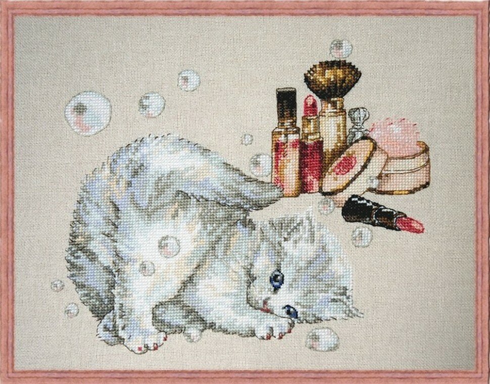 Набор для вышивания Nimue #105-P003 K Chavonette (Мечты о моде), Счетный крест, 19.5 x 16.5 см