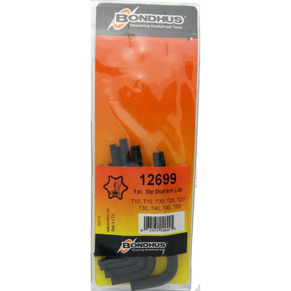 Набор из 9 ключей Torx в сумке BONDHUS T10 - T50 12699