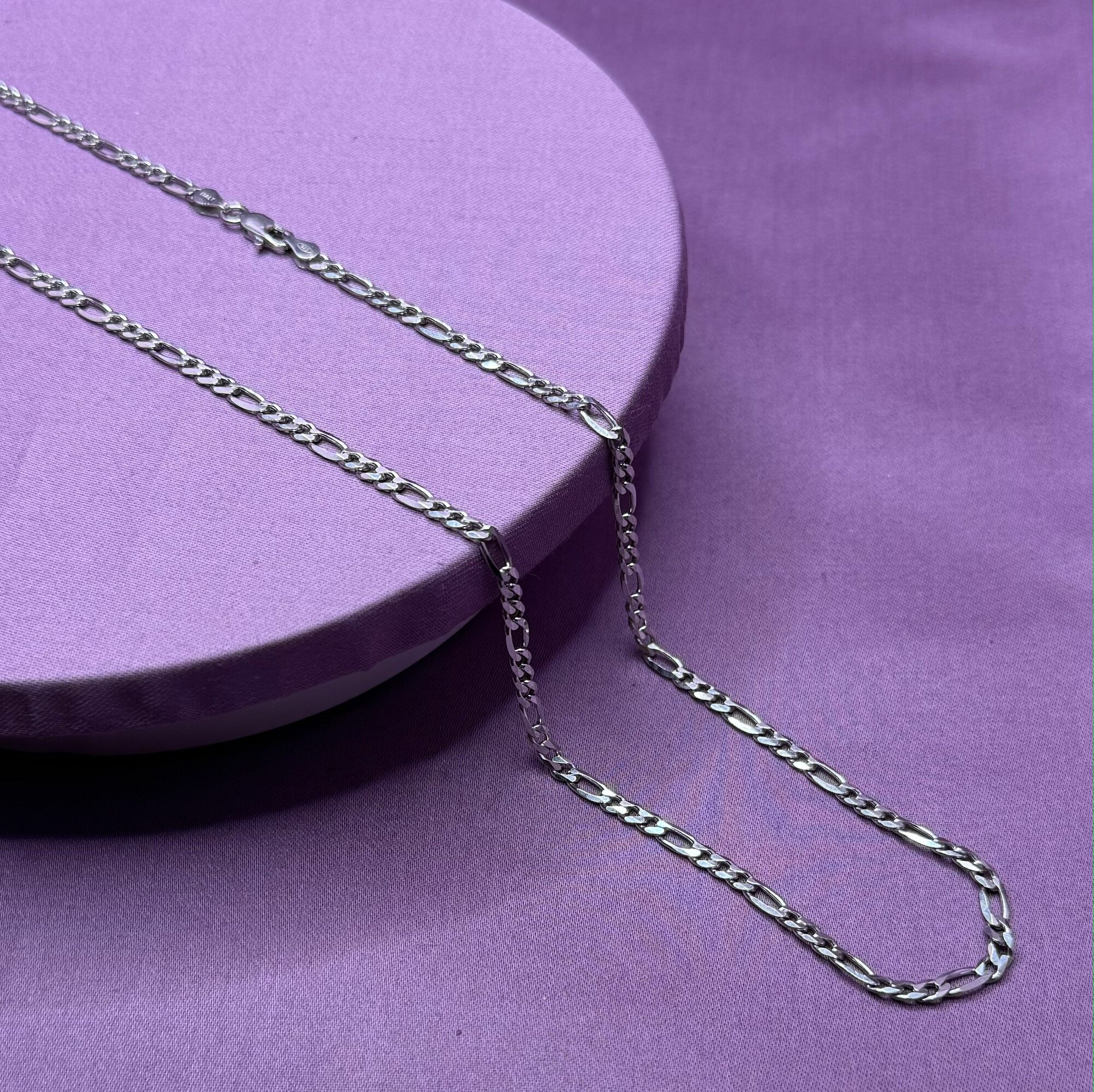 Цепь серебро, 925 проба, родирование