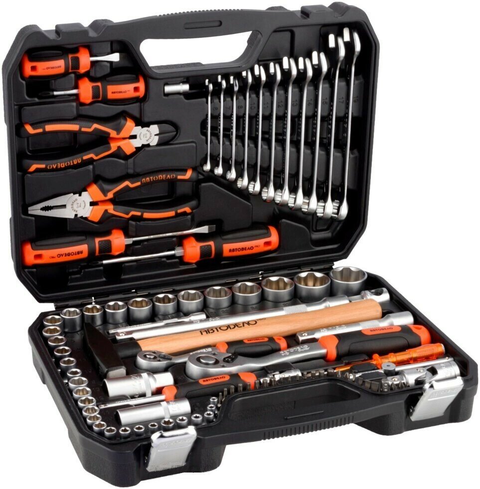 Набор инструмента АвтоДело (90 предметов). 1/2 DR 1/4 DR PRO (22919)