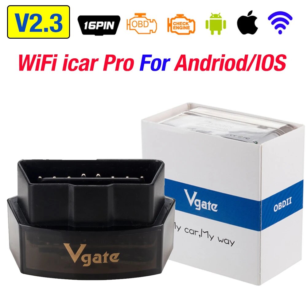 Vgate iCar pro Bluetooth 3.0/4.0/WiFi Android/ПК/IOS поддерживает режим автоматического пробуждения Elm327 V2.1 OBDII-считыватель кодов, диагностический инструмент WiFi Version