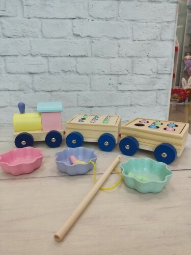 Duoqu Паровозик Сортер с Рыбалкой