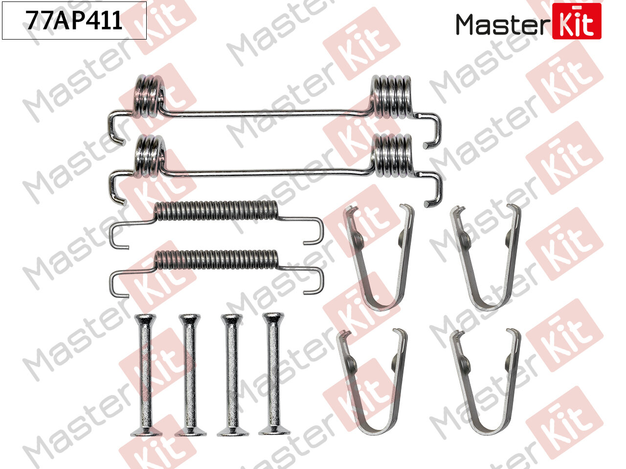 Ремкомплект крепления тормозных колодок Master KiT 77AP411