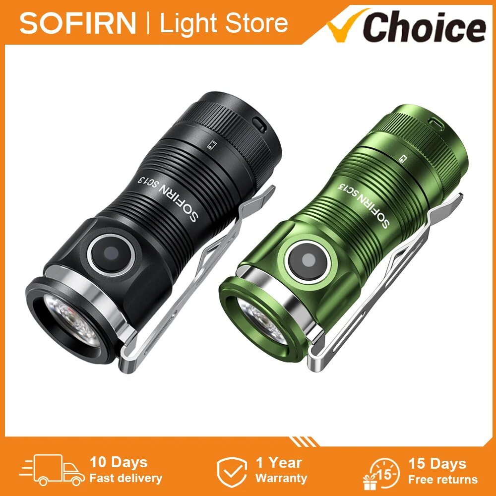 Sofirn SC13 мини-фонарик 6000K Green, SST40 (6000K)