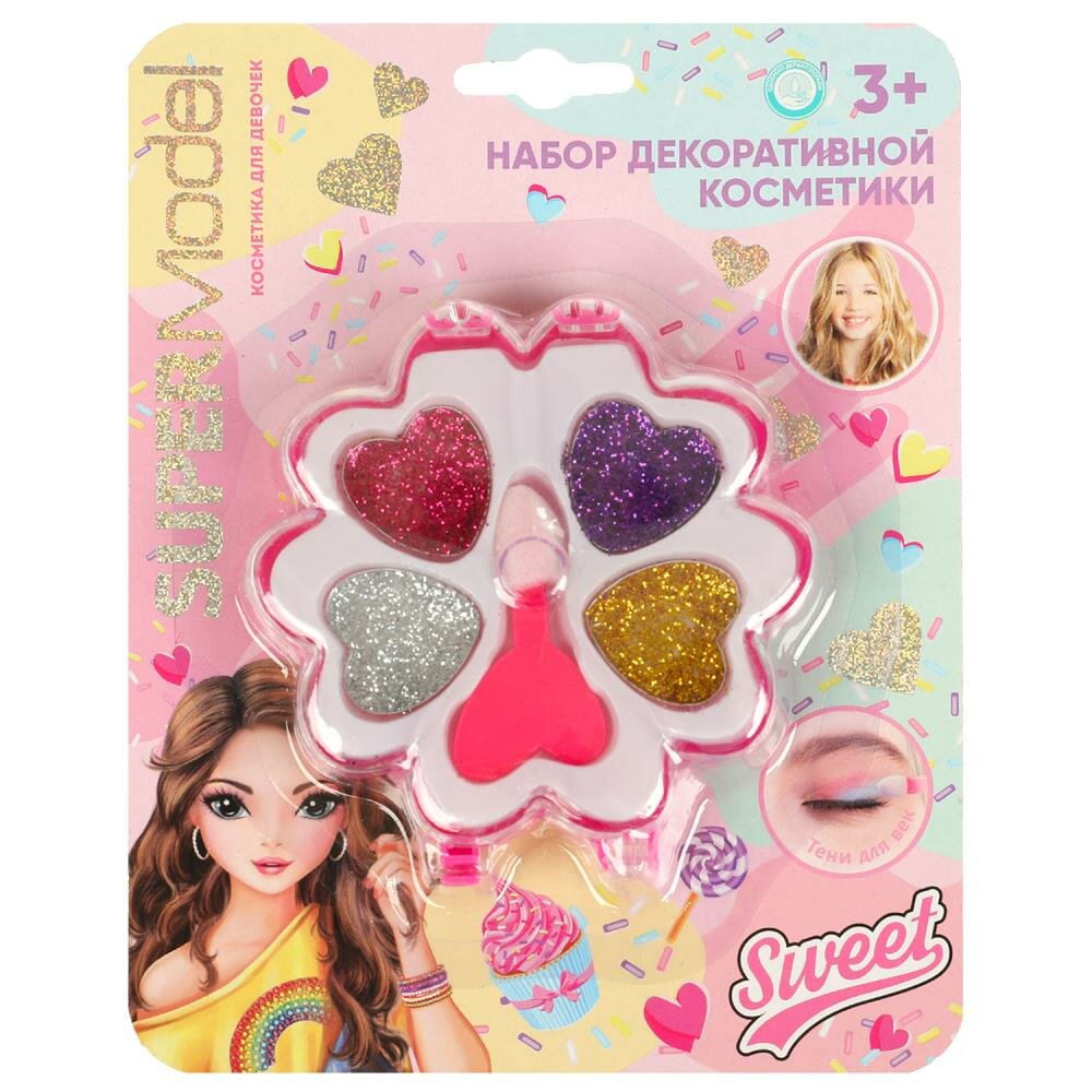 Косметика Супер модель для девочек: тени для век с блестками Милая леди 70522I2-2-TM-ML