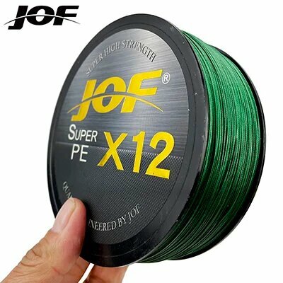 JOF X12 Green, плетеная леска 100M 4.0