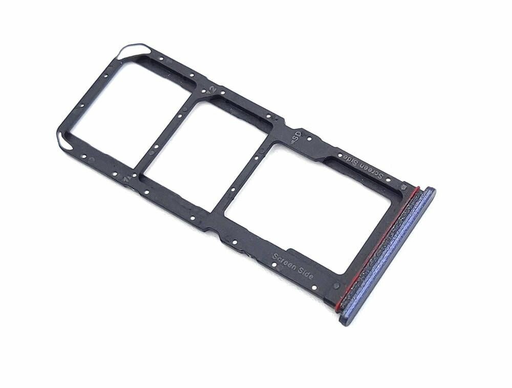 Держатель SIM для Tecno Spark 10 Pro (KI7) Черный card holder адаптер переходник лоток слот для SIM-карты