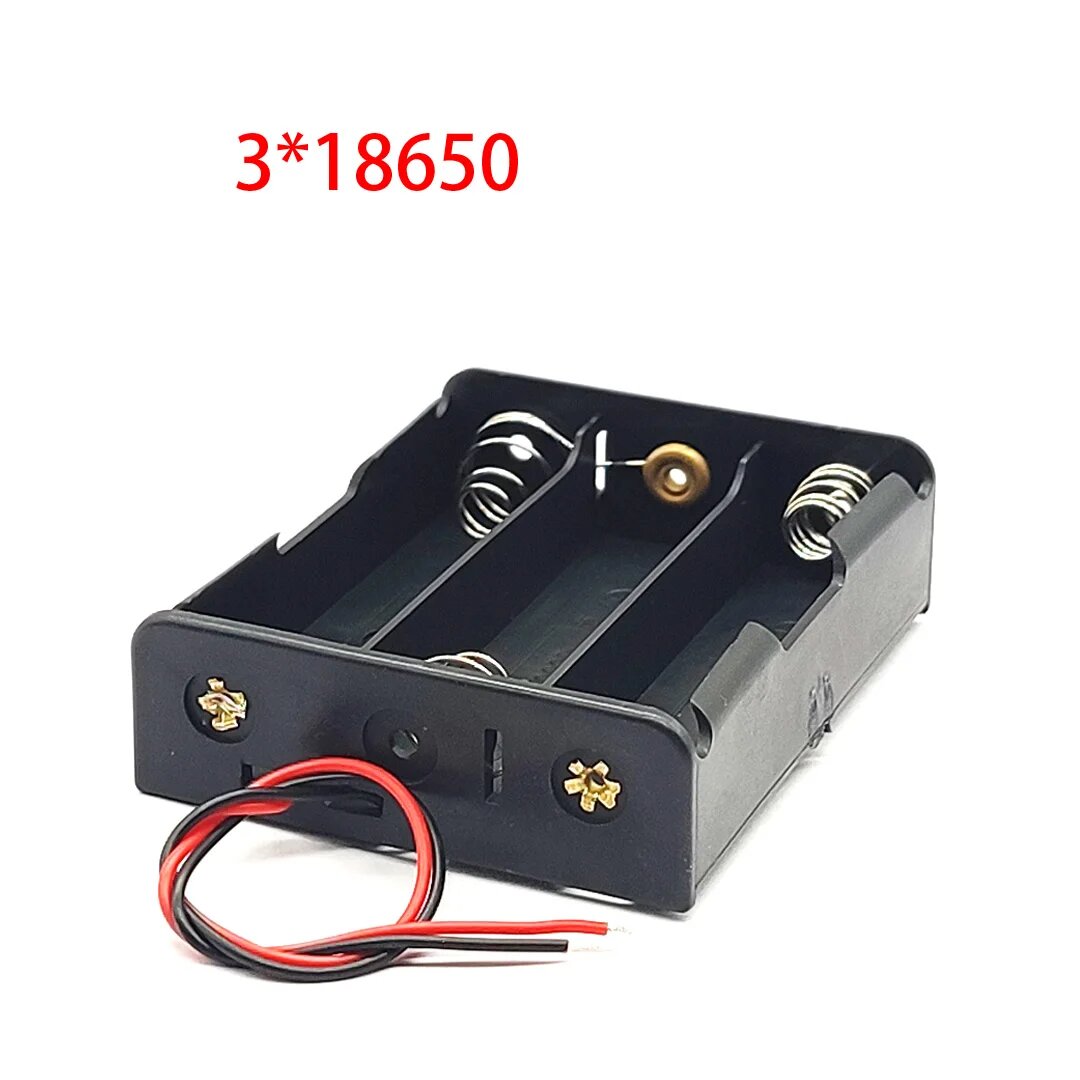 Держатель для 3х 18650 аккумуляторов, черный