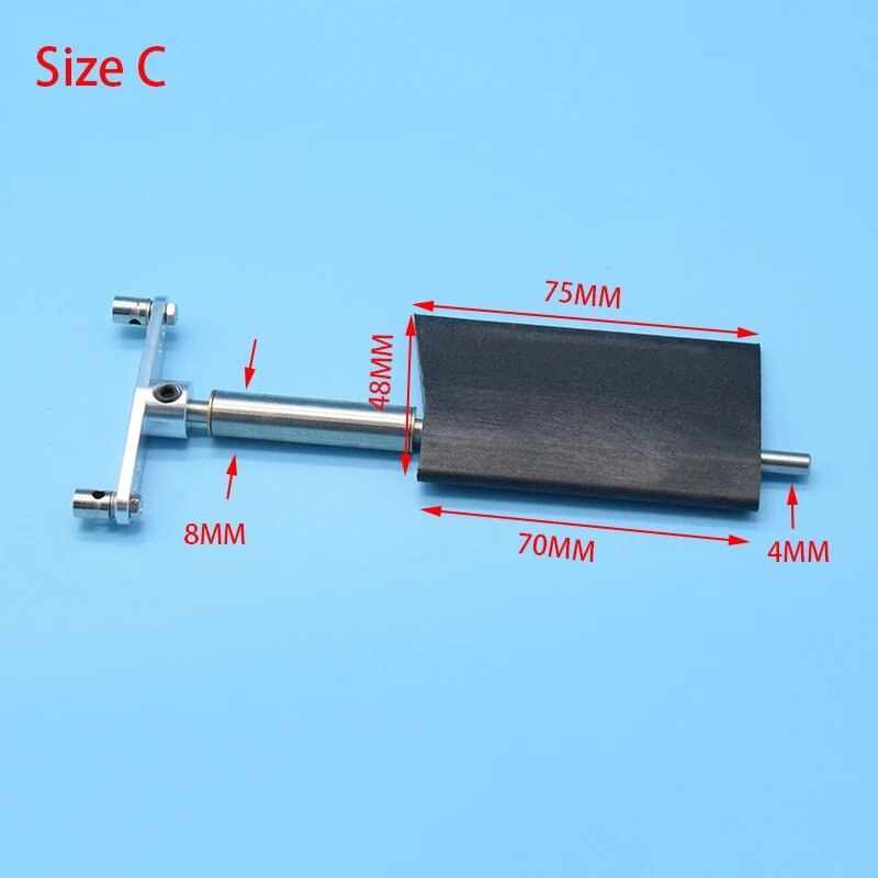 Рулевой руль POBOTRAE из нейлона для радиоуправляемой лодки Size C