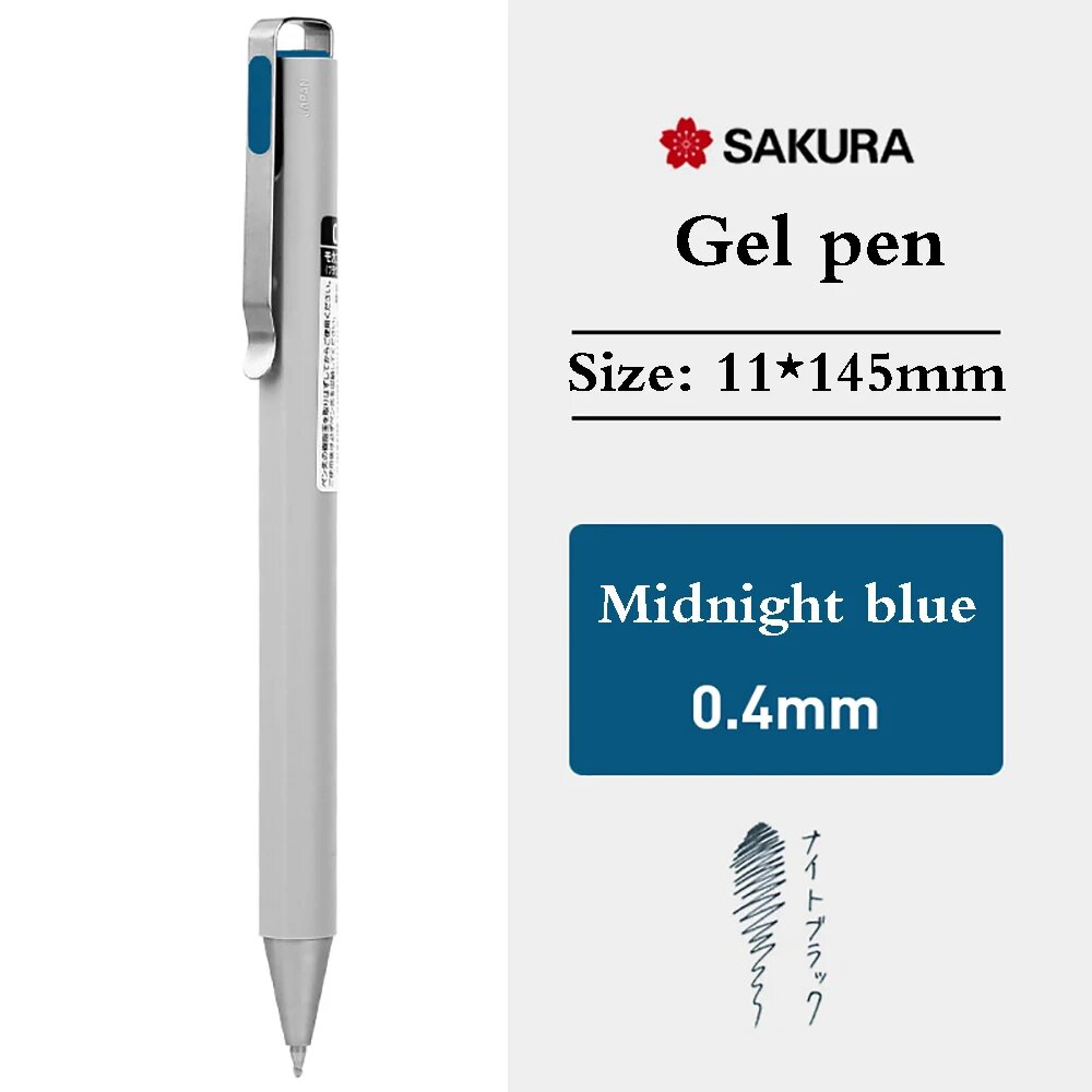 Гелевая ручка SAKURA Ballsign ID, Midnight blue, 0.4mm