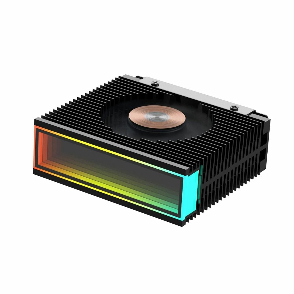 Охлаждение для консоли, Охладитель для SSD M.2 2280 - черный
