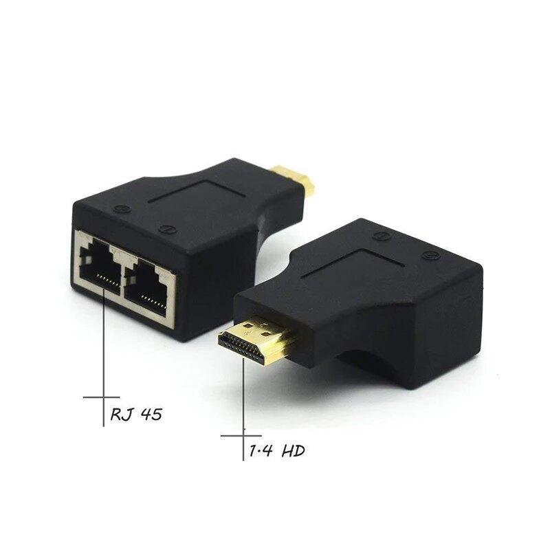 HDMI Удлинитель Сигнал Адаптер RJ45 30м