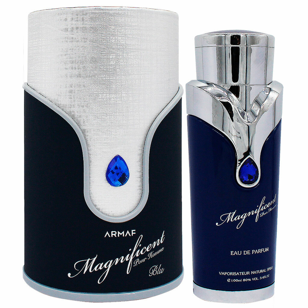 Парфюмерная вода Armaf "Magnificent Blu Pour Homme", цитрусовая, древесная, 100 мл