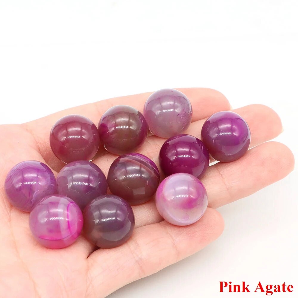 Хрустальная сфера Аметист Обсидиан 16 мм Фиолетовый, 1 PC, Pink Agate