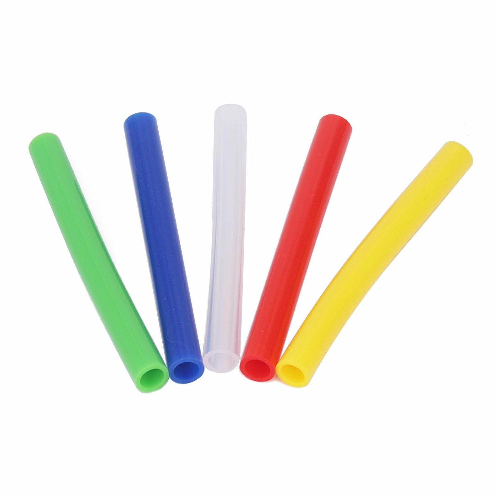 Детская трубка для прорезывания зубов, 5 шт, пищевой силикон, не содержит бисфенола А, жевательная игрушка для младенцев, замораживается и варится для облегчения и комфорта