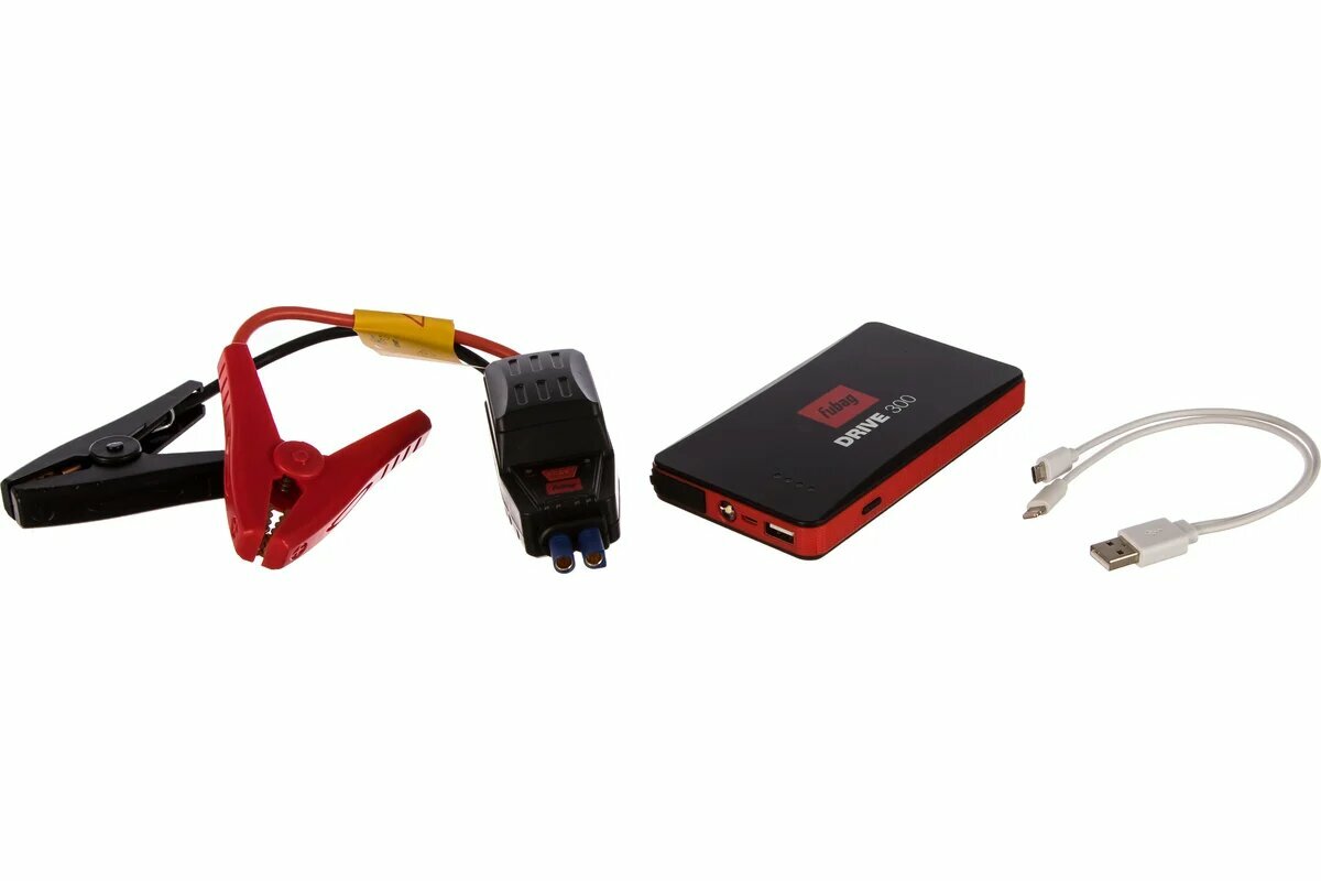 Пусковое устройство FUBAG DRIVE 300, ток запуска 300 А, емкость аккумулятора 6000 мАч