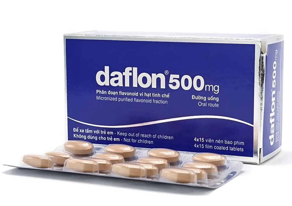 Daflon Венотоник 500мг. (60 капсул).