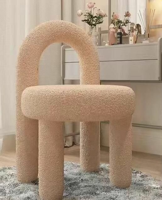 Овечий кашемир Кресло ZAMPA мягкое для отдыха дома, в гостиную, современное, минимализм, мягкая мебель для интерьера дома, туалетный стул, детской комнаты, Хаки