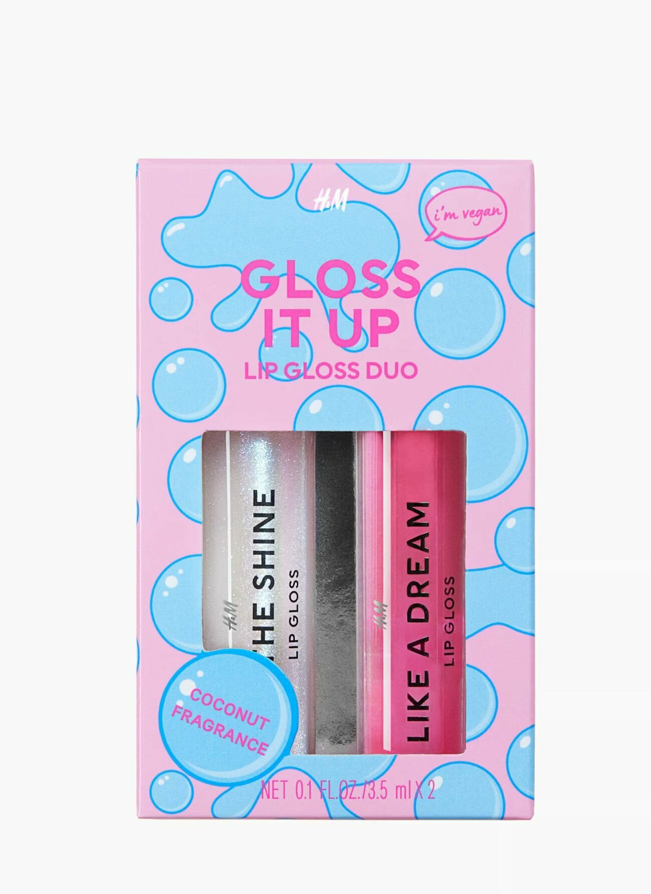 H&M набор блеск для губ LIP GLOSS DUO, Pink