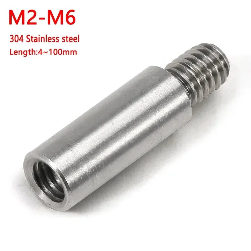 Нержавеющая сталь 304 шестигранные стойки винты M2-M6 M4(Head 6mm)-3Pcs, 14mm