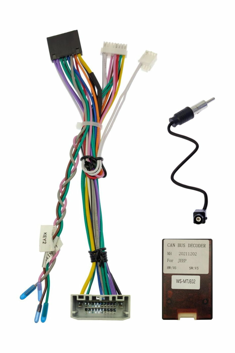 Комплект проводки Chrysler, Dodge, Jeep 2004 - 2013 для установки Android магнитолы / Wide Media